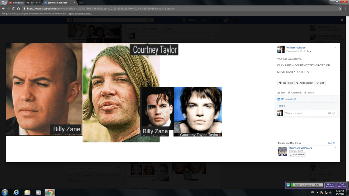 singer Courtney Taylor-Taylor=Billy Zane, movie star … WORLD EXCLUSIVE ...