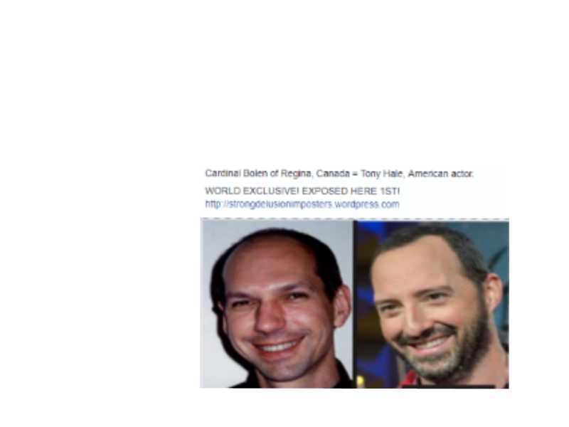 Cardinal Joseph Bolen of Regina Canada = Tony Hale, actor … EXPOSED ...