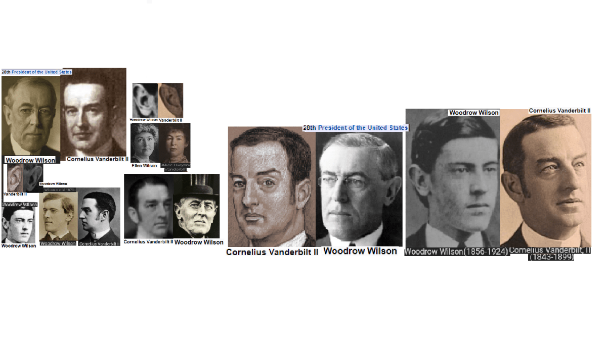 U.S. Pres. WOODROW WILSON = CORNELIUS VANDERBILT II, heir and railroad ...