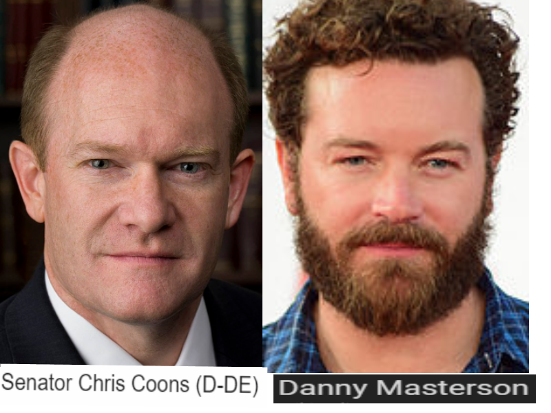U.S. Sen. Chris Coons = Danny Masterson, actor on “That 70s Show ...