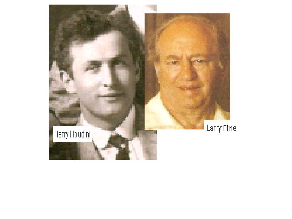 Magician, Houdini = Larry Fine of the 3 Stooges … Exposed here 1st ...