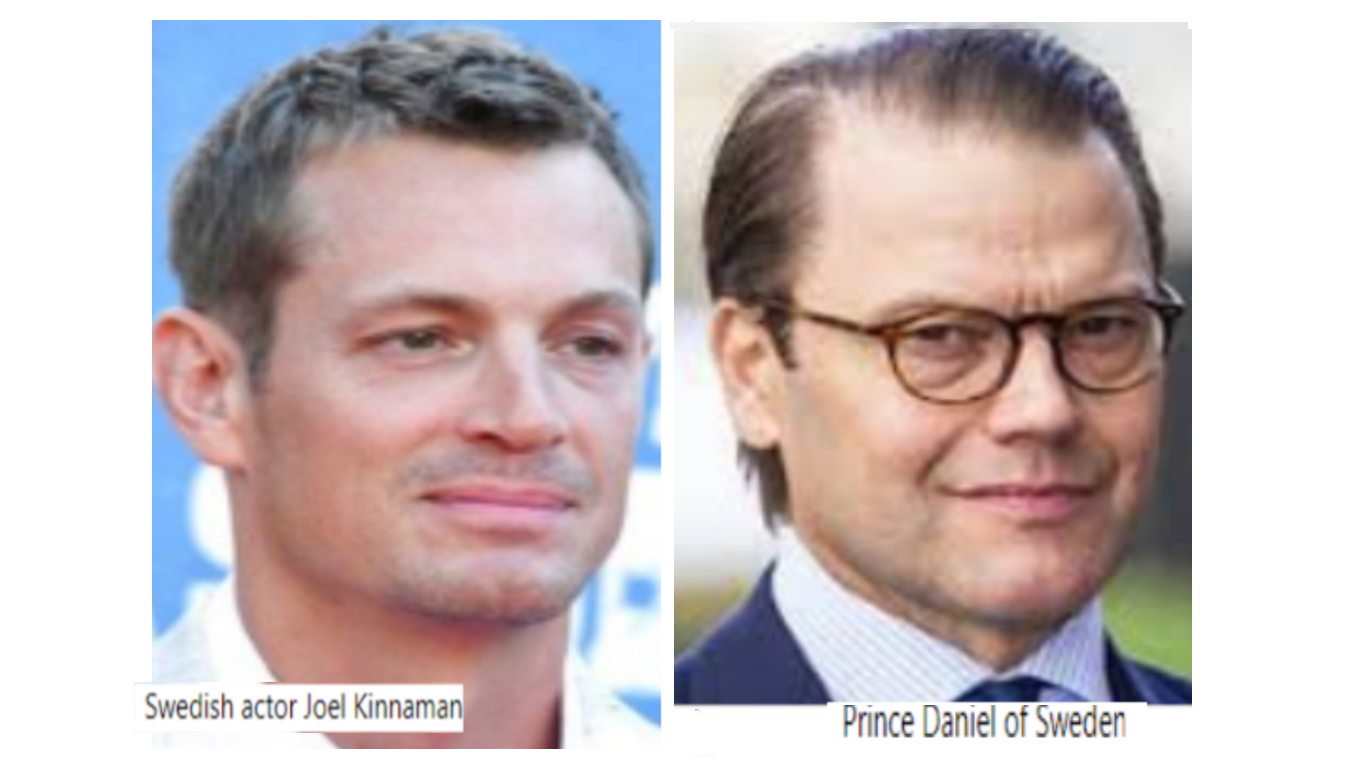 Swedish actor, Joel Kinnaman = Prince Daniel, of Sweden … Exposed here ...