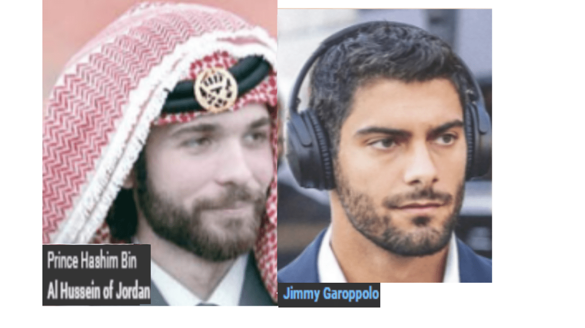 NFL Quarterback JIMMY GAROPPOLO = PRINCE HASHIM BIN AL HUSSEIN of ...