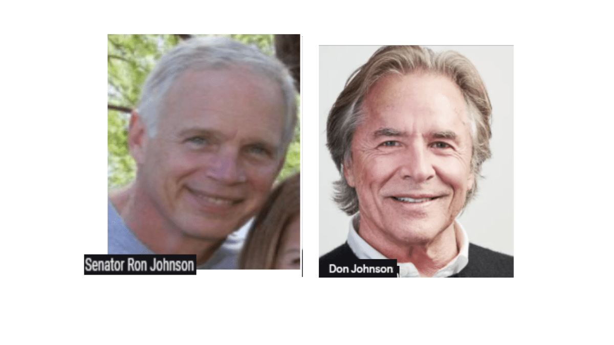 U.S. Senator Ron Johnson = actor, Don Johnson ………. Exposed here 1st ...