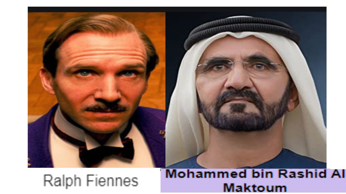 British actor RALPH FIENNES = Mohammed bin Rashid Al MaktoumPrime ...