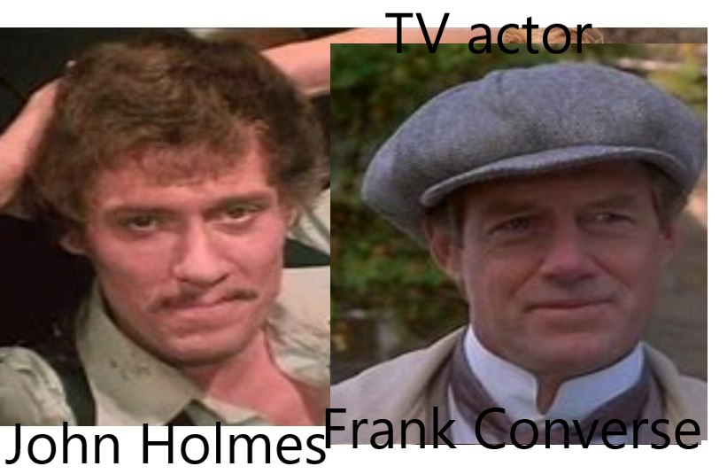 TV actor Frank Converse, WEARING A CAP = John Holmes, FORMER FAMOUS ...