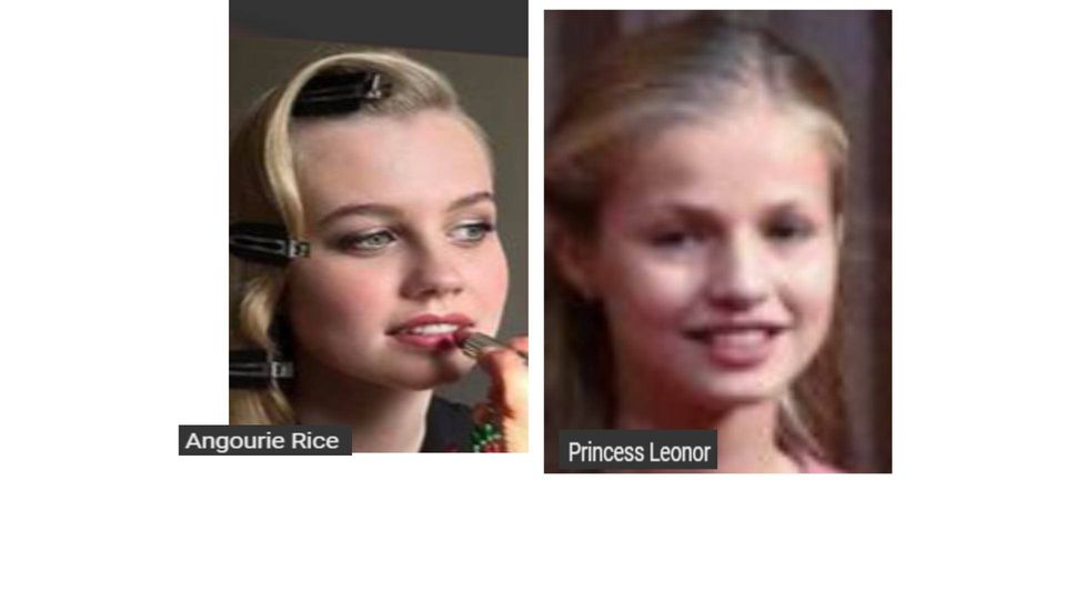 CROWN PRINCESS LEONOR OF SPAIN = ANGOURIE RICE, ACTRESS IN THE ...