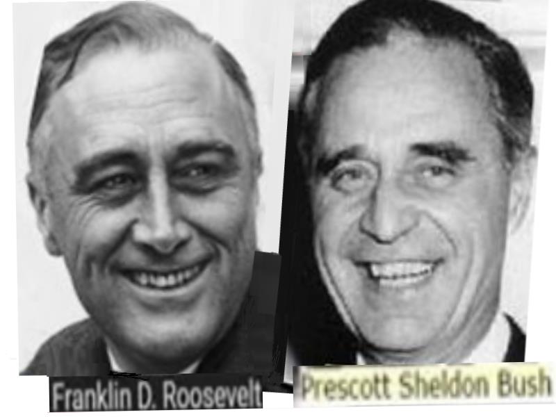 U.S. Pres. Franklin D. Roosevelt = Prescott Bush, father of U.S. Pres ...