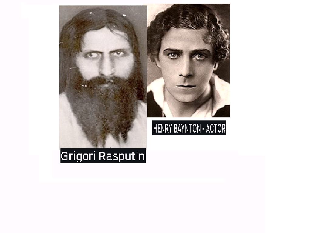 Rasputin = British actor Henry Baynton …………………………… exposed here 1s1t ...