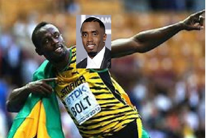 The former fastest person in the world, USAIN BOLT = rapper SEAN COMBS ...