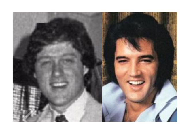 former u.s. pres. bill clinton = singer elvis presley. – STRONG ...
