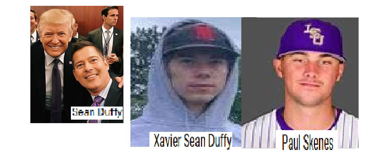 XAVIER SEAN DUFFY, son of Trump’s Sec. of Transportation Sean Duffy ...
