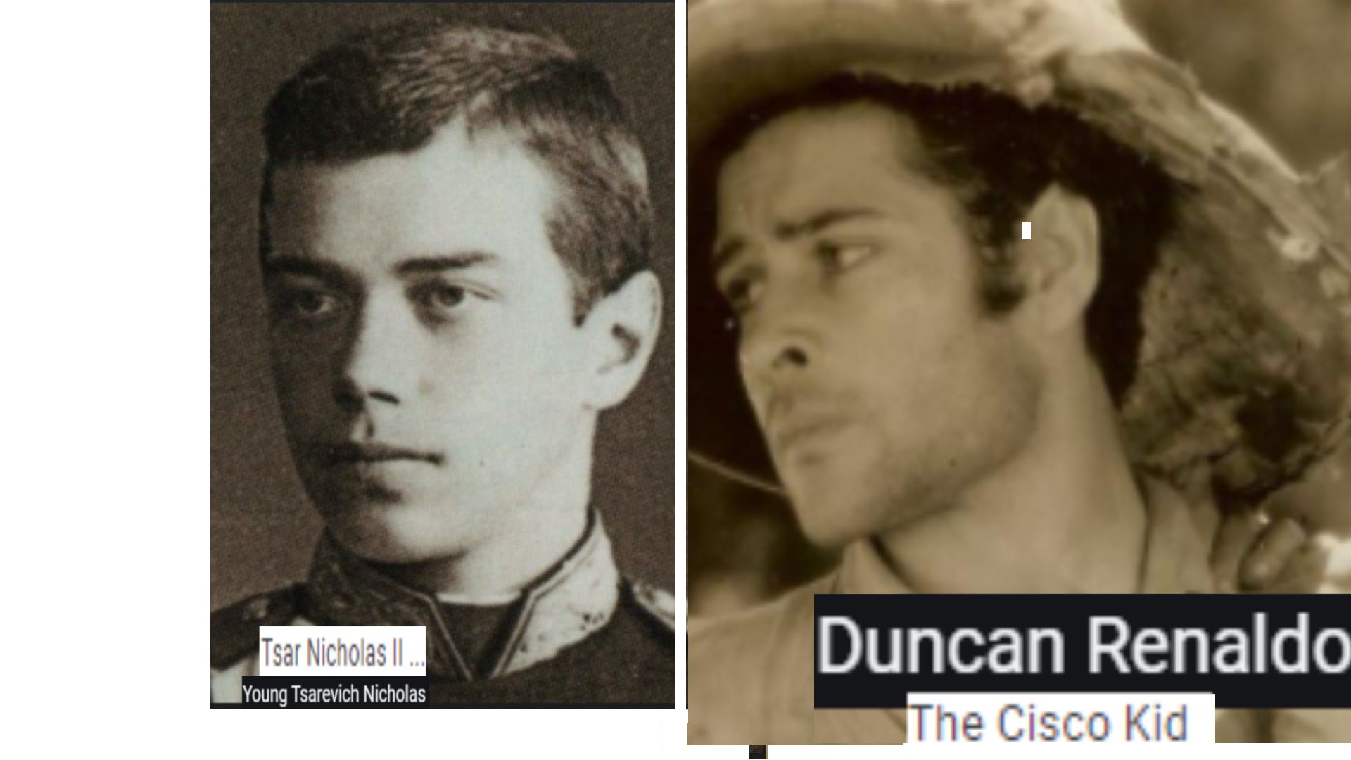 Tsar Nicholas II of Russia = American actor, DUCAN RENALDO, also known ...