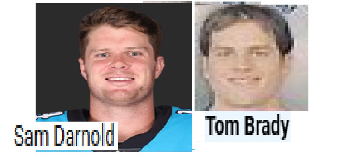 CURRENT NFL QUARTERBACK, SAM DARNOLD = FORMER NFL QUARTERBACK, TOM ...